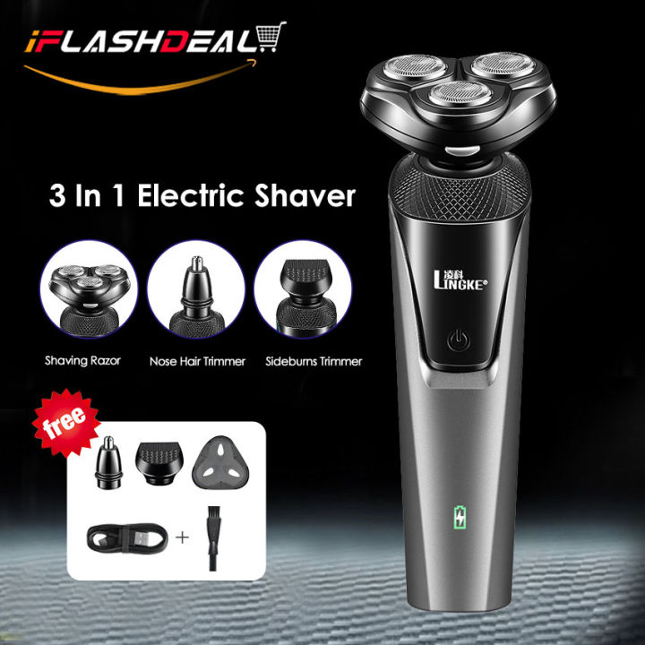 【The Edge of Beauty】iFlashDeal Electric Shaver Rotary Razor 3 in 1 ...