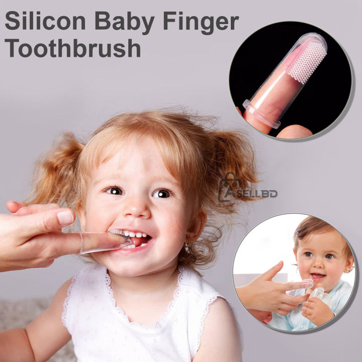 Silicon Baby Finger Tooth Brush | Daraz.com.bd