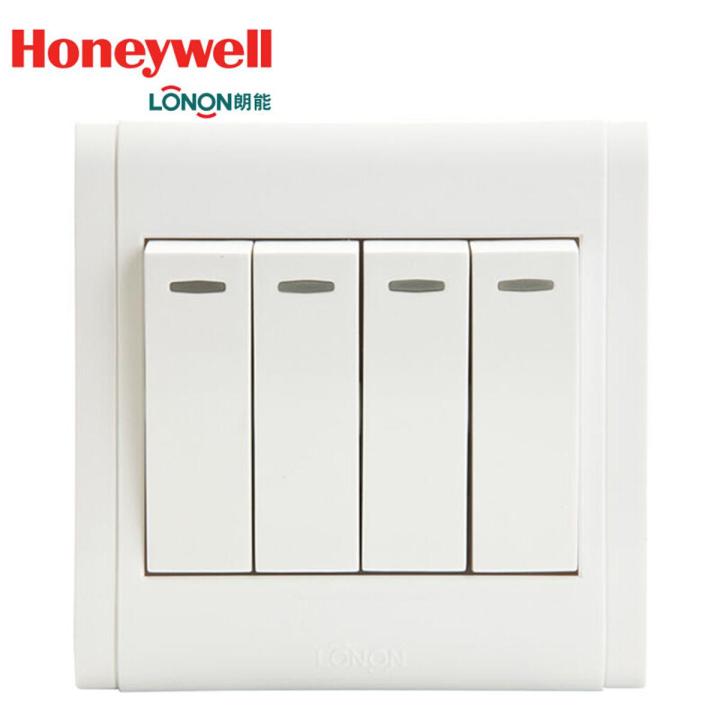 Honeywell LONON Four Gang Premium Caliber 4 Gang Electrical Wall Switch ...