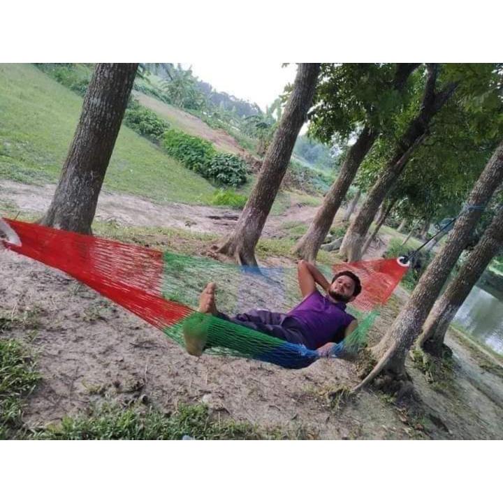 Net Hammock Mesh Hammocks Swing Chair Egg Hanging Garden Beach Bed ...