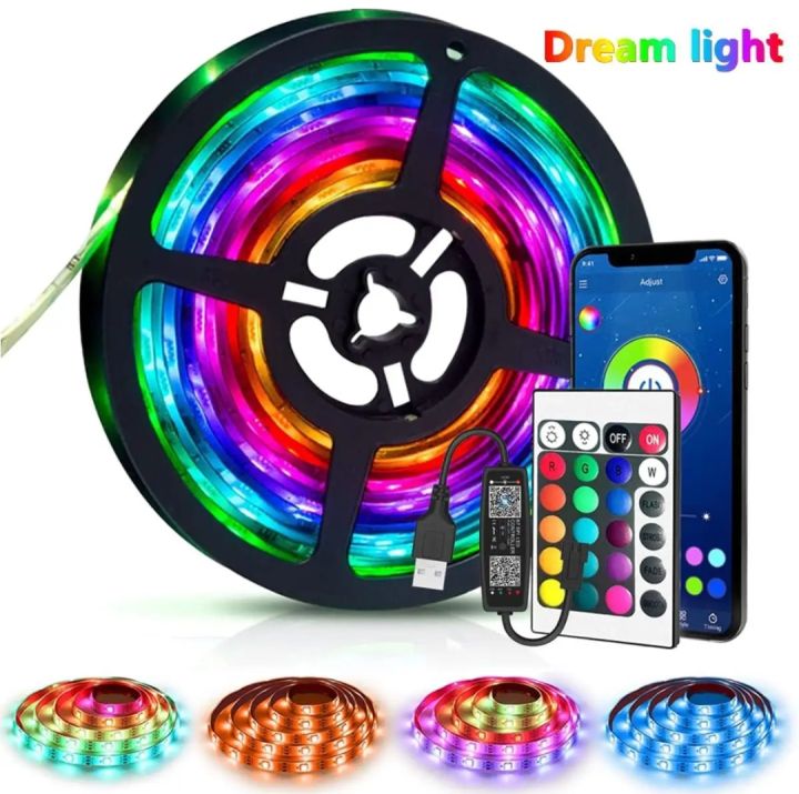 Apps Control Dream Color USB Powered Rainbow LED Strip Light | Daraz.com.bd