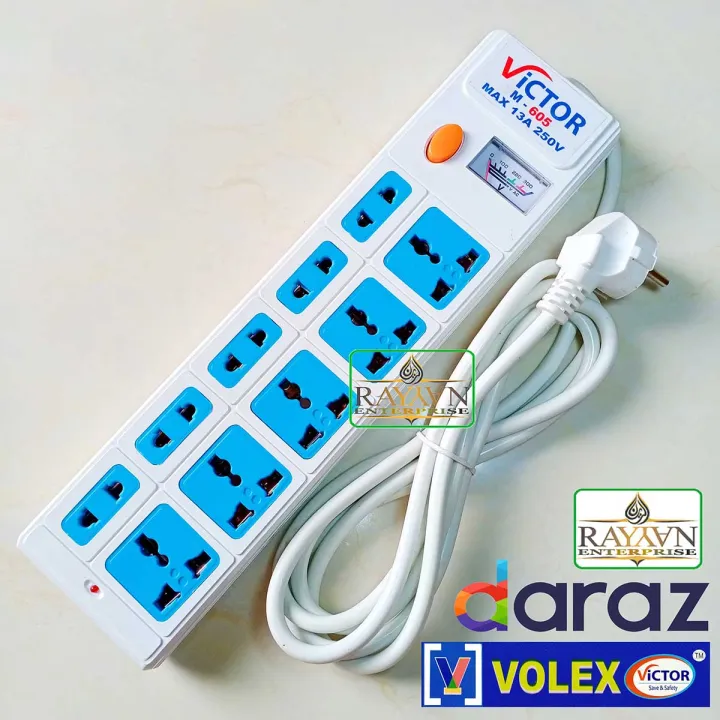 10 Feet=3M= MultiPlug = V-605. (605) - Multi Plug | Daraz.com.bd