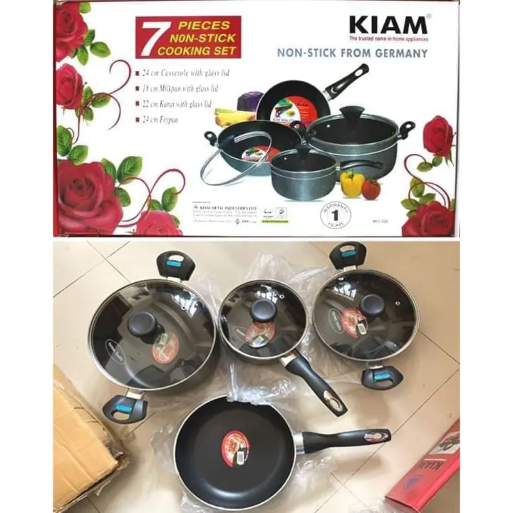 Kiam Non Stick Cookware Set 7 Pcs. | Daraz.com.bd