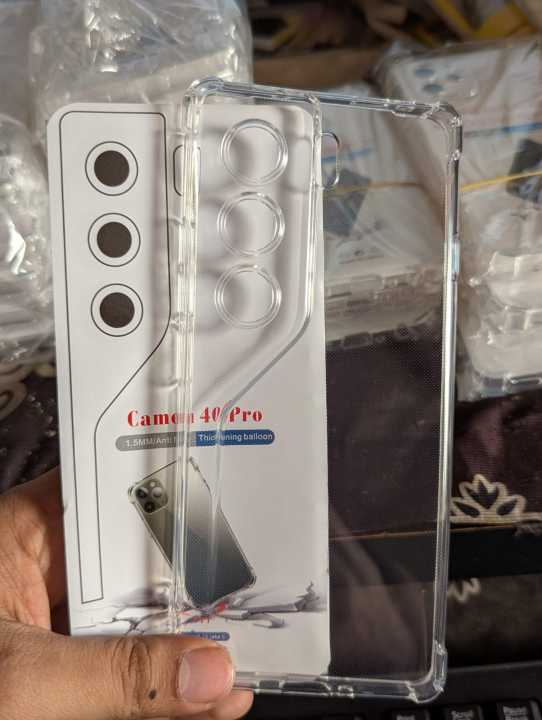 Tecno Camon 40 Pro Premium Silicone Case Crystal Clear Soft TPU Ultra ...