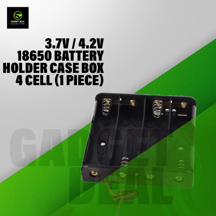 3.7V / 4.2V 18650 Battery Holder Case Box 4 cell (1 piece) | Daraz.com.bd