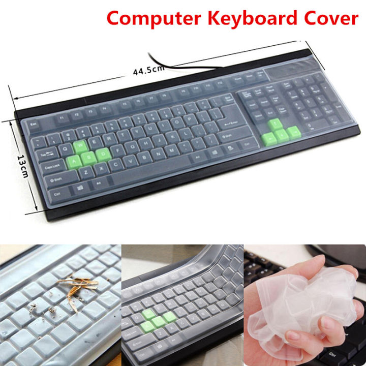 New 1PC Universal Silicone Desktop Computer Keyboard Cover Skin ...