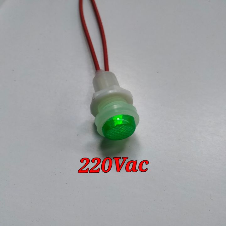 Neon 220vac Power Indicator Input volts : 220Vac Hole size: 24mm ...