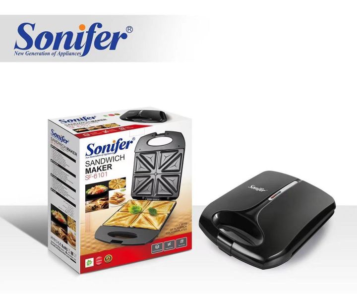 Sonifer SF 6101 wholesale Non Stick breakfast toaster press 4 slices ...