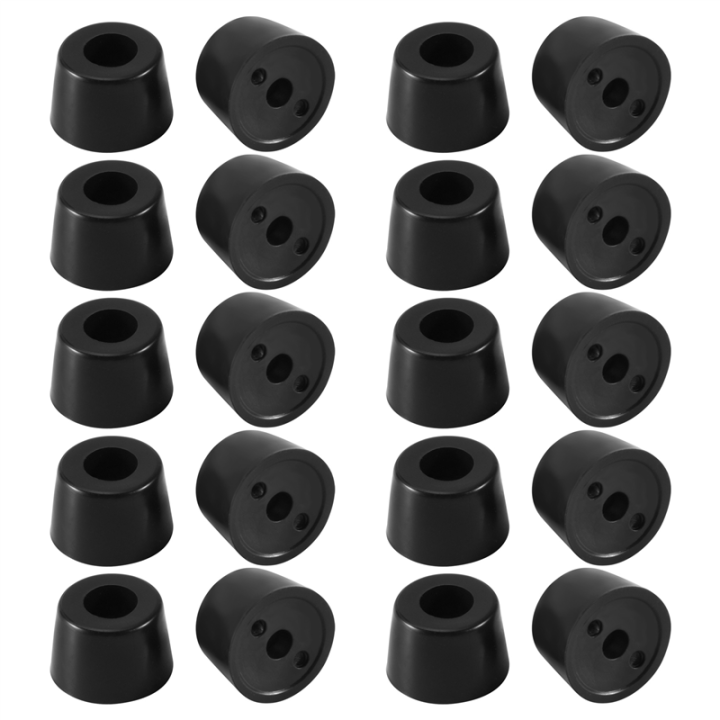 Rubber Anti Vibration Isolator Absorber Base Foot Pad 20Pcs Black ...