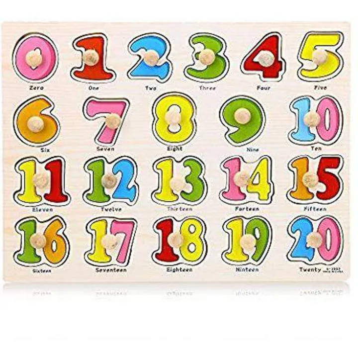 Wooden Education Puzzle for Kids - Multicolor | Daraz.com.bd