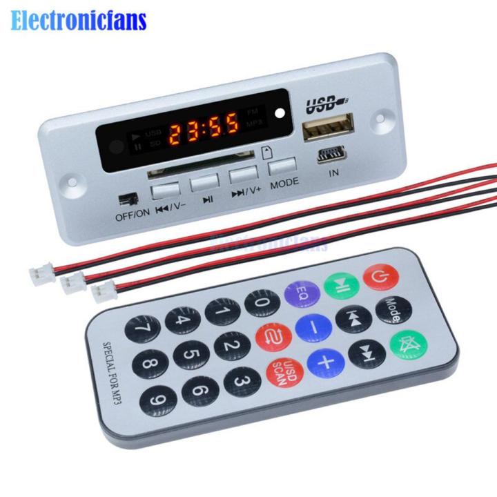 MP3 WAV U-Disk & TF Card USB Mini 5V MP3 Decoder Board Bluetooth Call ...
