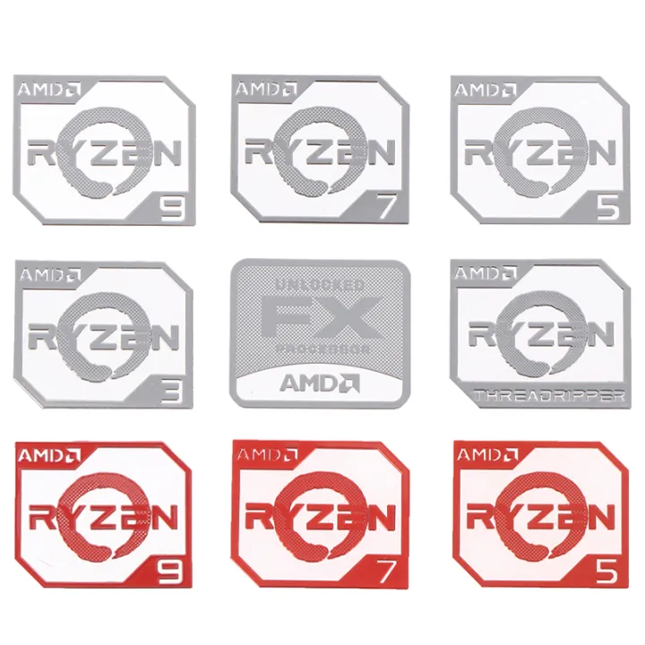 【Worth-Buy】 AMD Ruilong Ryzen R9 R7 R5 R3 Metal Sticker Notebook ...