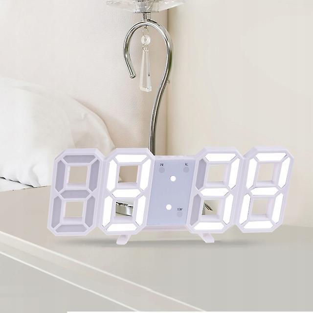 (GADGETCLINIX)3D LED Wall Clock Digital Alarm Clock | Daraz.com.bd