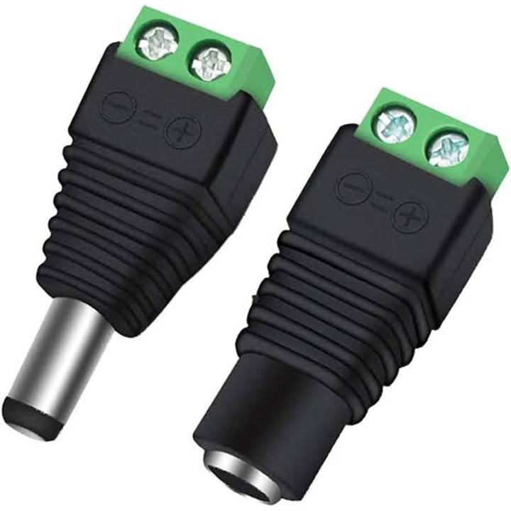 DC Power Connector 5mm x 2.1mm 12V Power Jack Plug Adapter Connector ...