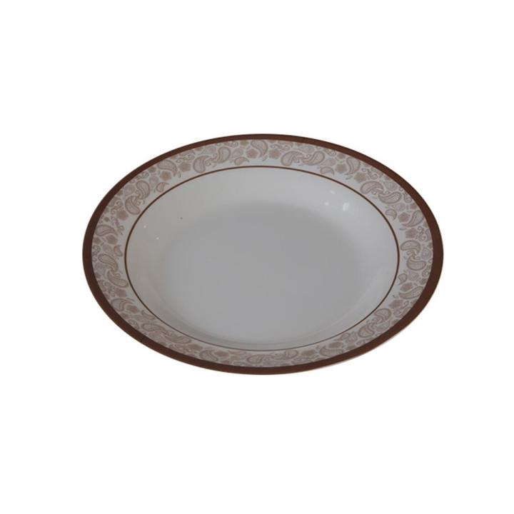 Italiano Melamine 10" Soup Plate Golden Leaf 919114 | Daraz.com.bd