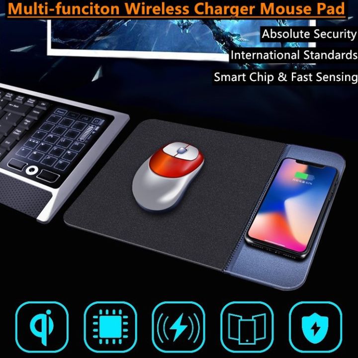 Multifunctional Phone Wireless Charger Rubber Mouse Pad Fast Charging ...