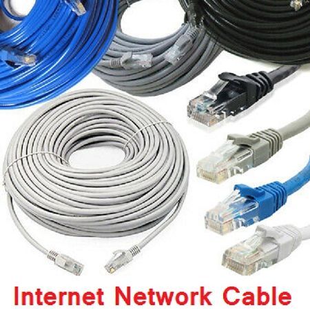 15 meter dbl Cat6 RJ45 Ethernet Network Cable LAN Internet Patch Cord ...