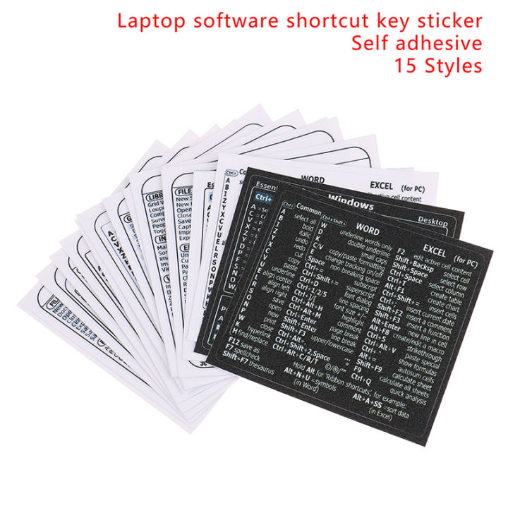 Windows PC Reference Keyboard Shortcut Sticker for PC Laptop Desktop ...