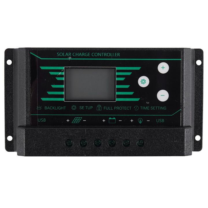 30A Solar Charge Controller Pwm 12V 24V Auto With Back-Light Lcd ...