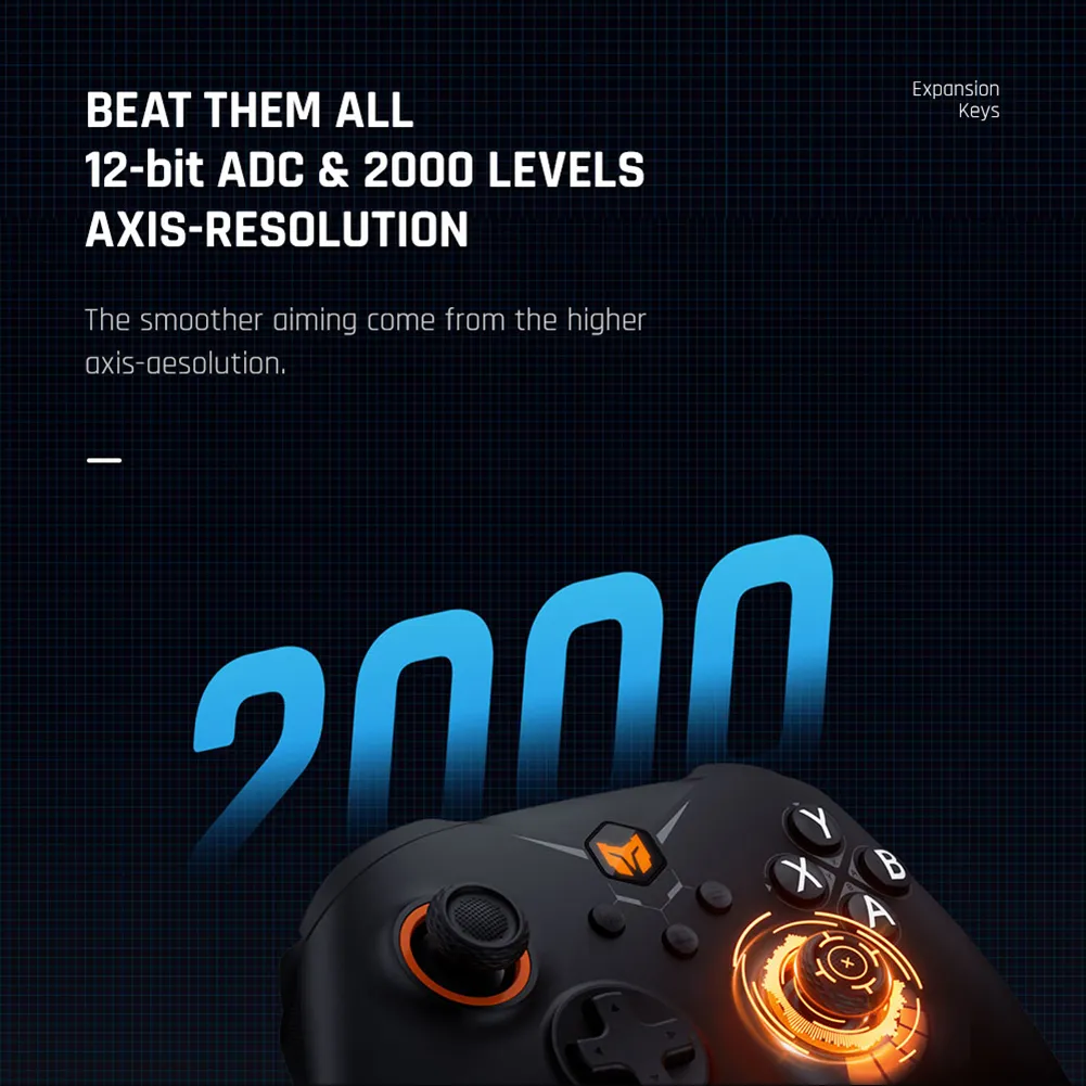 Qiunery Game Controller Hand Grip Ergonomic Design Comfort Handheld ...