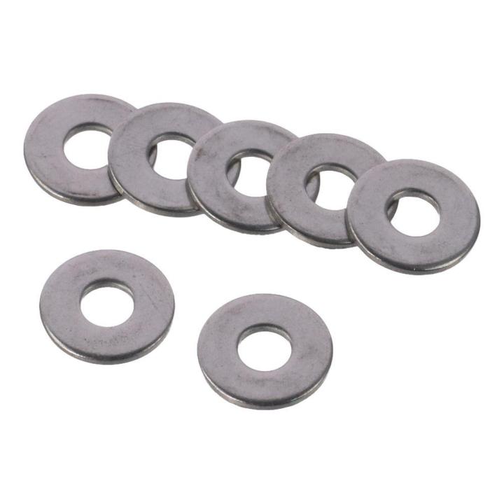 100Pcs Round M4x12mmx1mm Flat Washers 304 Stainless Steel Silver Tone ...