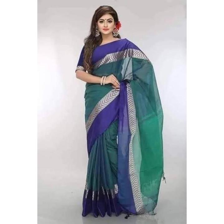 Dhan shiri Saree/Dan Siri Sari colour blue,green Saree Same as picture ...