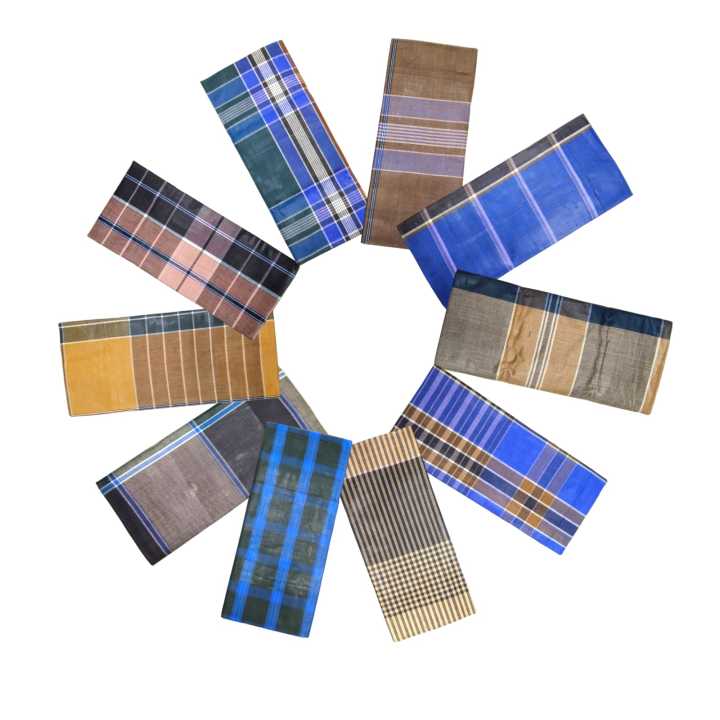 Kustiya Traditional Multicolor Cotton Lungi for Men 5 HAND 1 PiS (ANY ...
