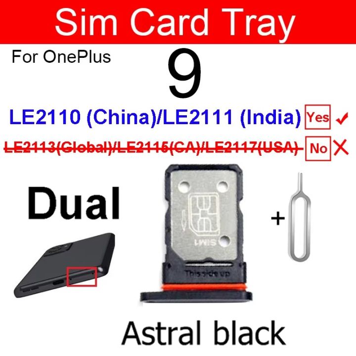 OnePlus 9 Sim Tray Micro SD Card Slot with Sim Ejector Pin Replacement ...