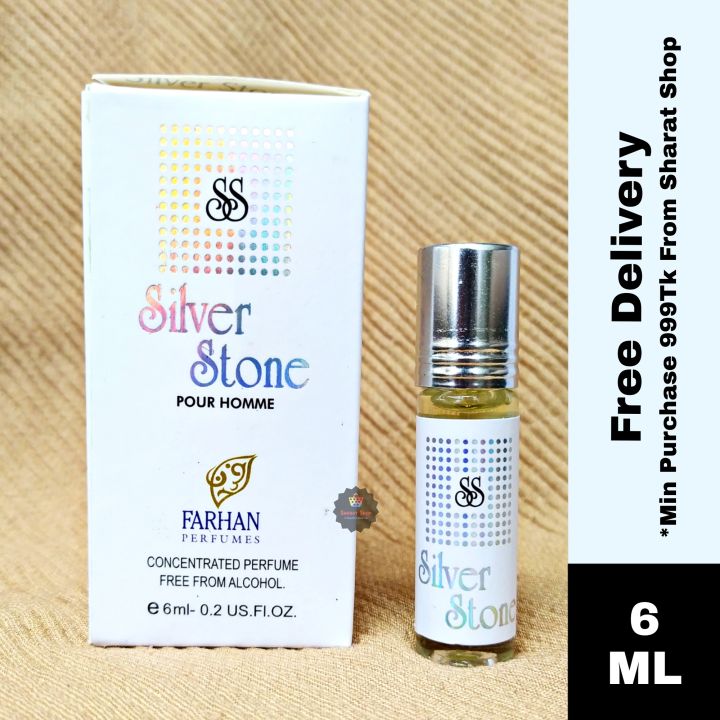 Silver Stone Concentrated Perfume Oil Attar Long Lasting Non-alcoholic ...