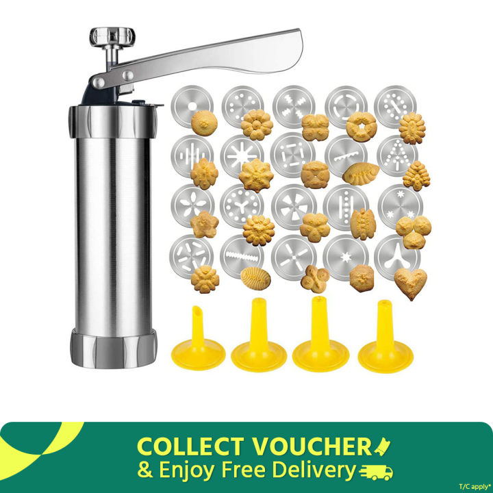 Stainless Steel Biscuit Maker Press Machine - Cookies Press Cutter ...