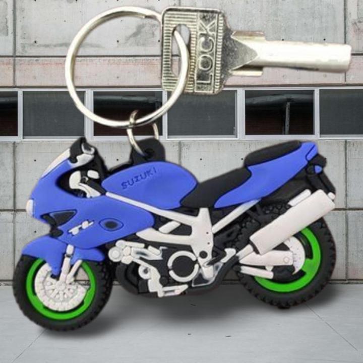 SUZUKI SF BIKE PVC Keychain Key ring Rubber Motorcycle Bike Car ...