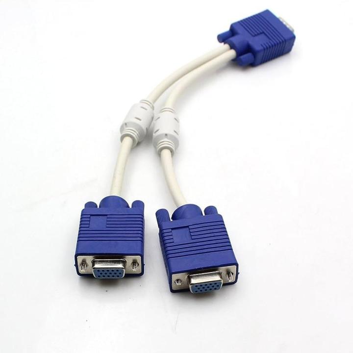 VGA Y Monitor Splitter Cable -White and Blue | Daraz.com.bd