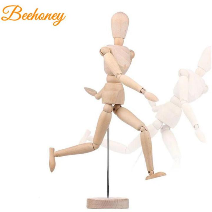 Paint Sketch Wooden Man Model Artist Movable Limbs Doll Art Draw Action ...