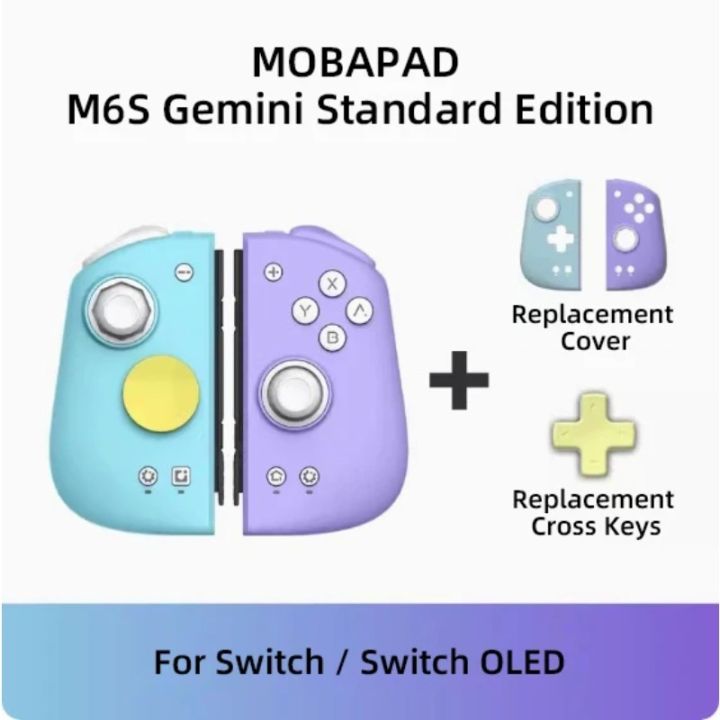 M6S / M6HD Gemini 2 Controller For Nintendo Switch OLED Joypad with Hall Joystick Console for ...