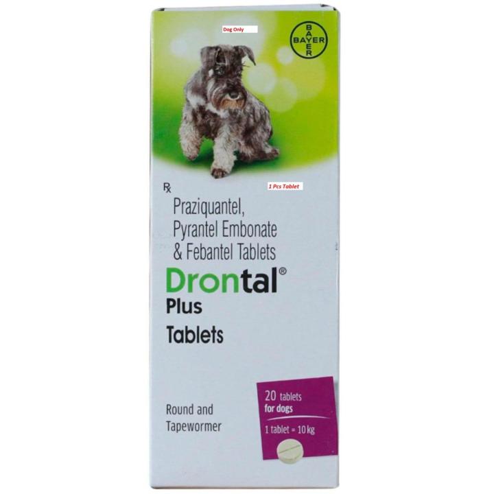 Drontal Plus Tablets - Praziquantal Pyrantel Embonate And Febantel ...
