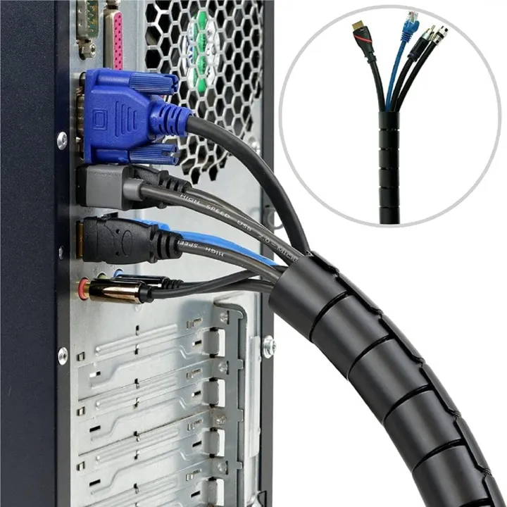 (New) flexible cable Winder organizer-wire torage pipe bite-proof cord ...