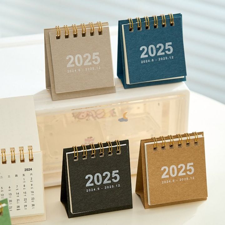2025 Thick Paper Desk Calendar Office School Supplies Simple Mini ...