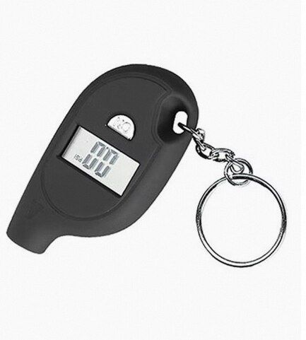 Mini Keychain Style Tire Gauge Digital LCD Display 2-150 PSI Car Tyre ...