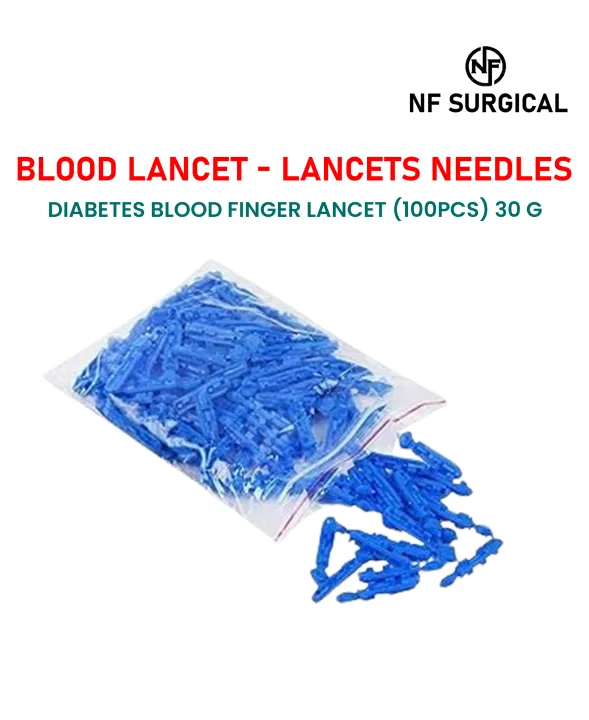 Blood Lancet - Lancets Needles Diabetes Blood Finger Lancet (100pcs) 30 ...