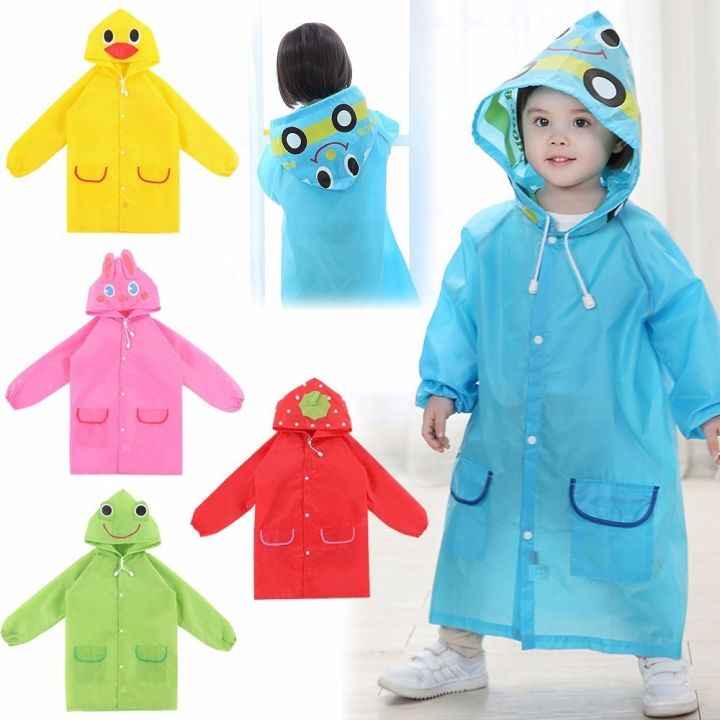 【Ready Stock+FREE Shipping+COD 】1PCS Children's cartoon raincoat Korean children's rain gear ...