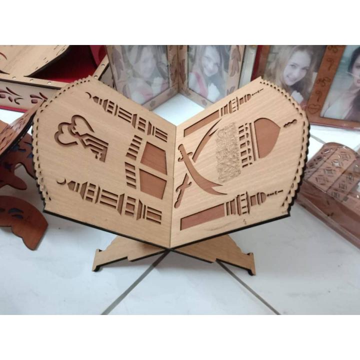 Wooden Quran pora rihal showpiece | Daraz.com.bd