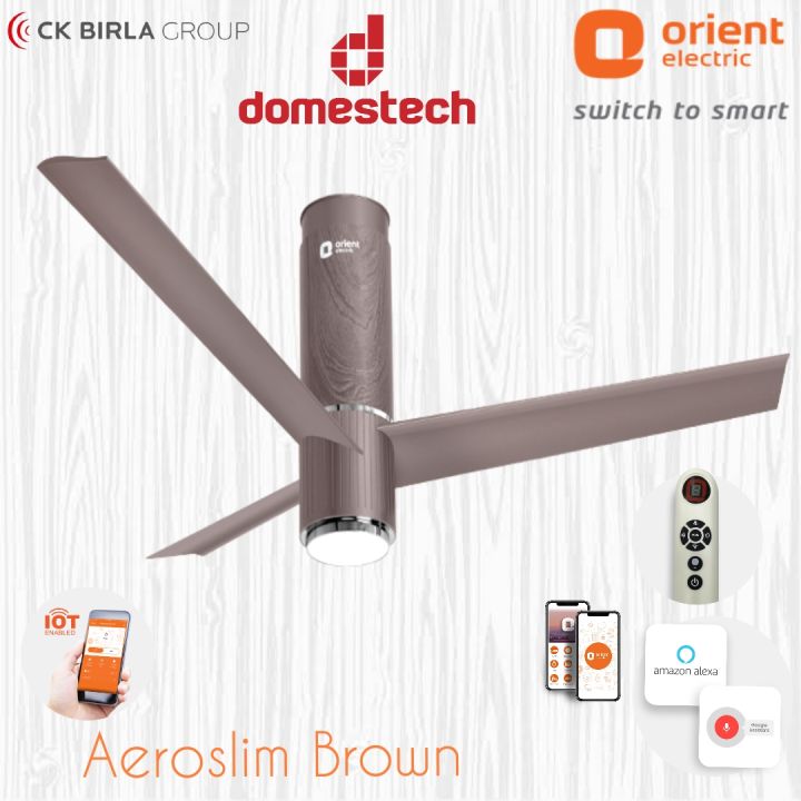 Orient Aeroslim BLDC Motor 48" Smart Inverter Ceiling Fan with IOT ...