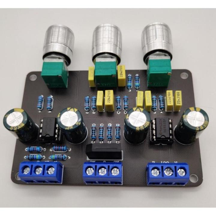 2X Dual NE5532 Tone Stereo Preamplifier Board Audio HiFi Amprifier ...