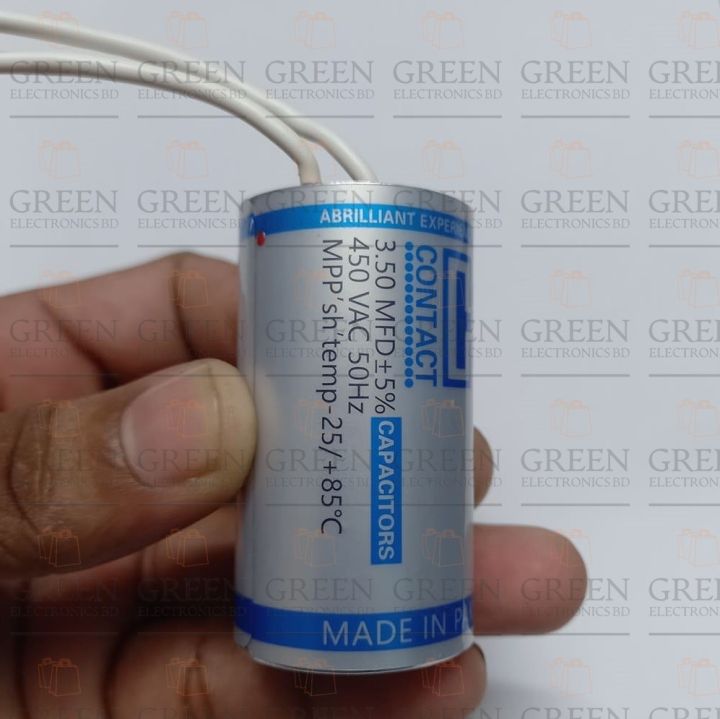 Ceiling Fan capacitor 3.5 MFD High speed Pakistan 450VAC Capacitor ...