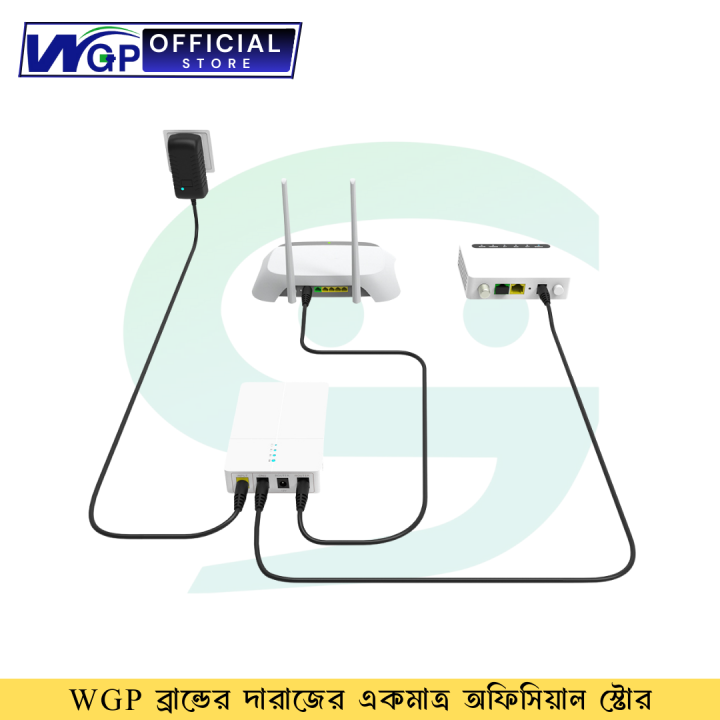 WGP Mini UPS OPTIMA 301 Mini DC UPS 9V 1A, 12V 2A, 12V 2A | Daraz.com.bd