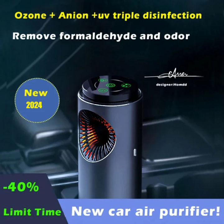 Portable Smart Car Air Purifier Cleaner Fragrance Ozone Generator ...