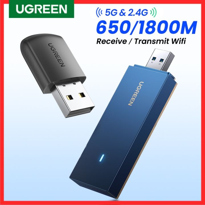UGREEN WiFi Adapter AC650 AX1800 WiFi6/5 5G 2.4G USB WiFi Card Dongle ...