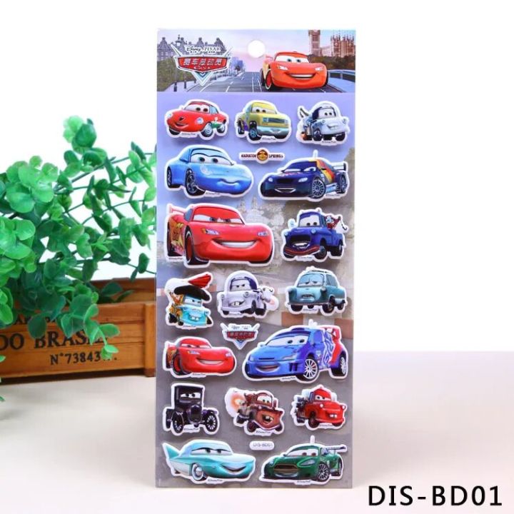 Disney Pixar Cars McQueen children stickers cartoon stereo 3D stickers ...