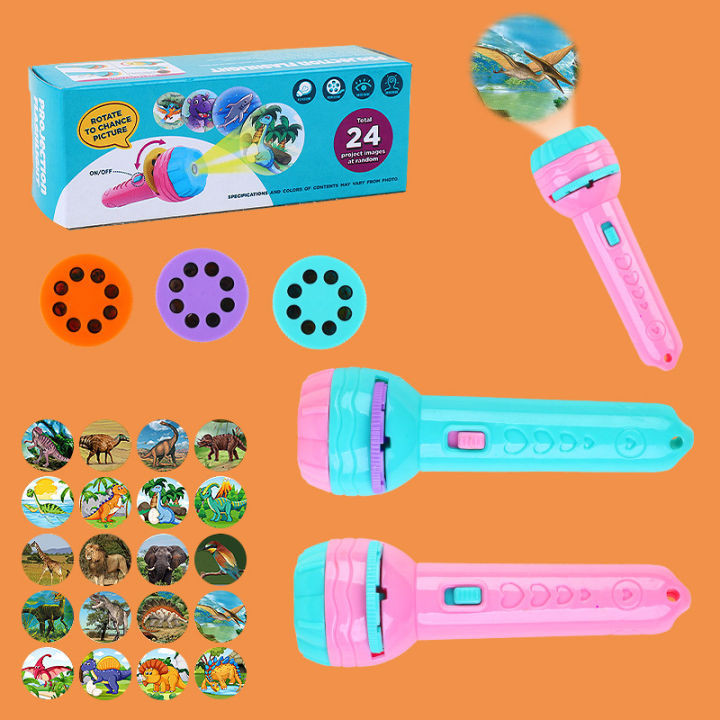 Children's Flashlight Projector Slideshow Animal Projection Lamp ...