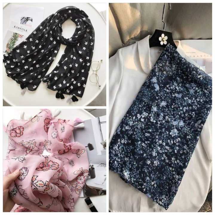 Cotton Tissue Hijab Full Coverage Hijab 90/180 Cm - Hijab Collection ...